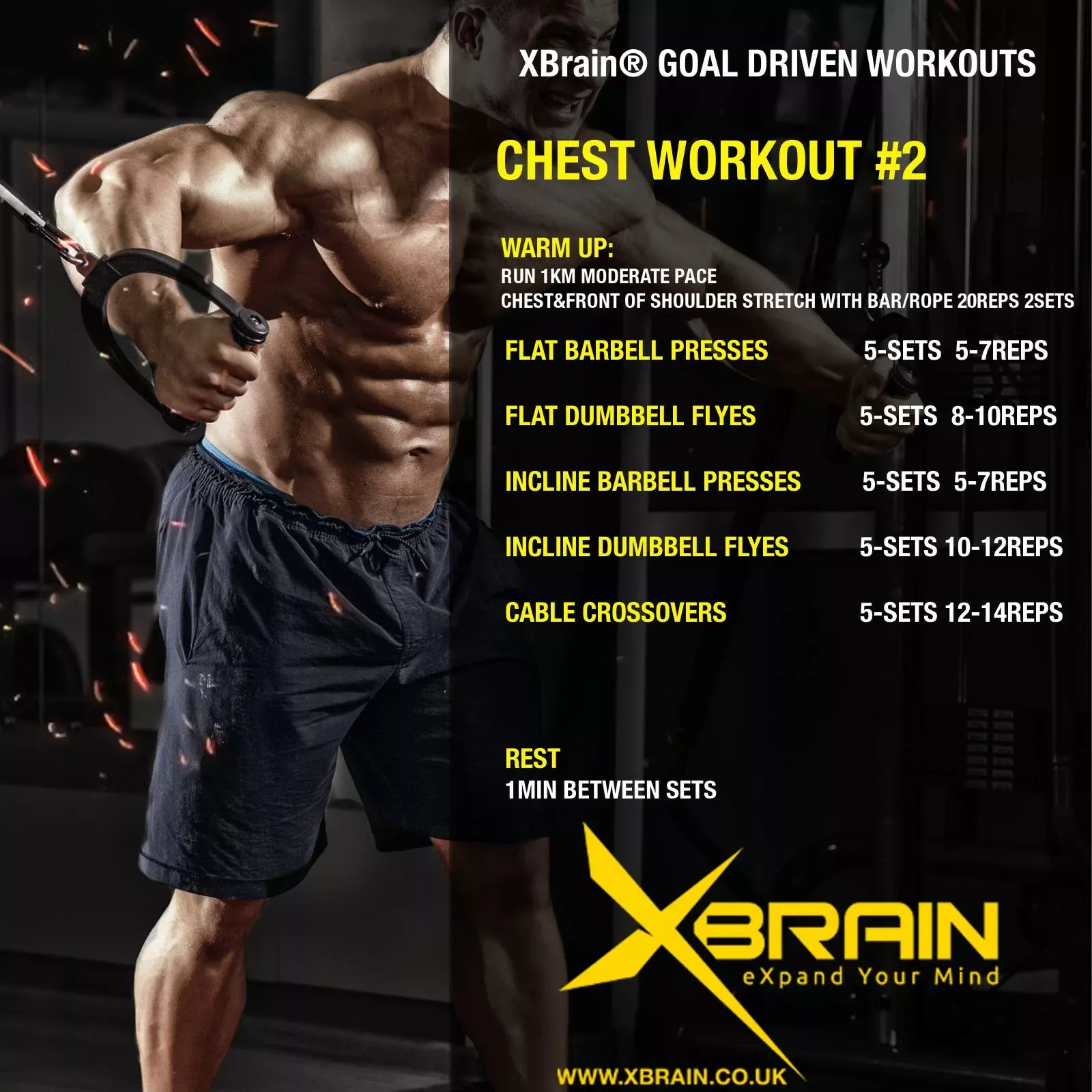 XBRAIN GOAL DRIVEN WORKOUTS – CHEST WORKOUT #2 - XBrain