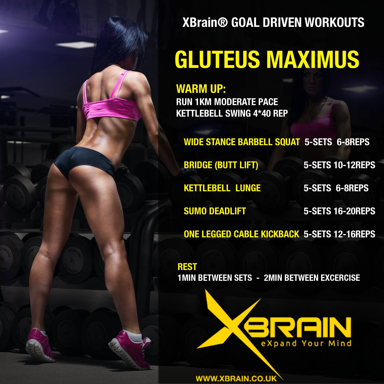 XBRAIN GOAL DRIVEN WORKOUTS – GLUTEUS MAXIMUS - XBrain