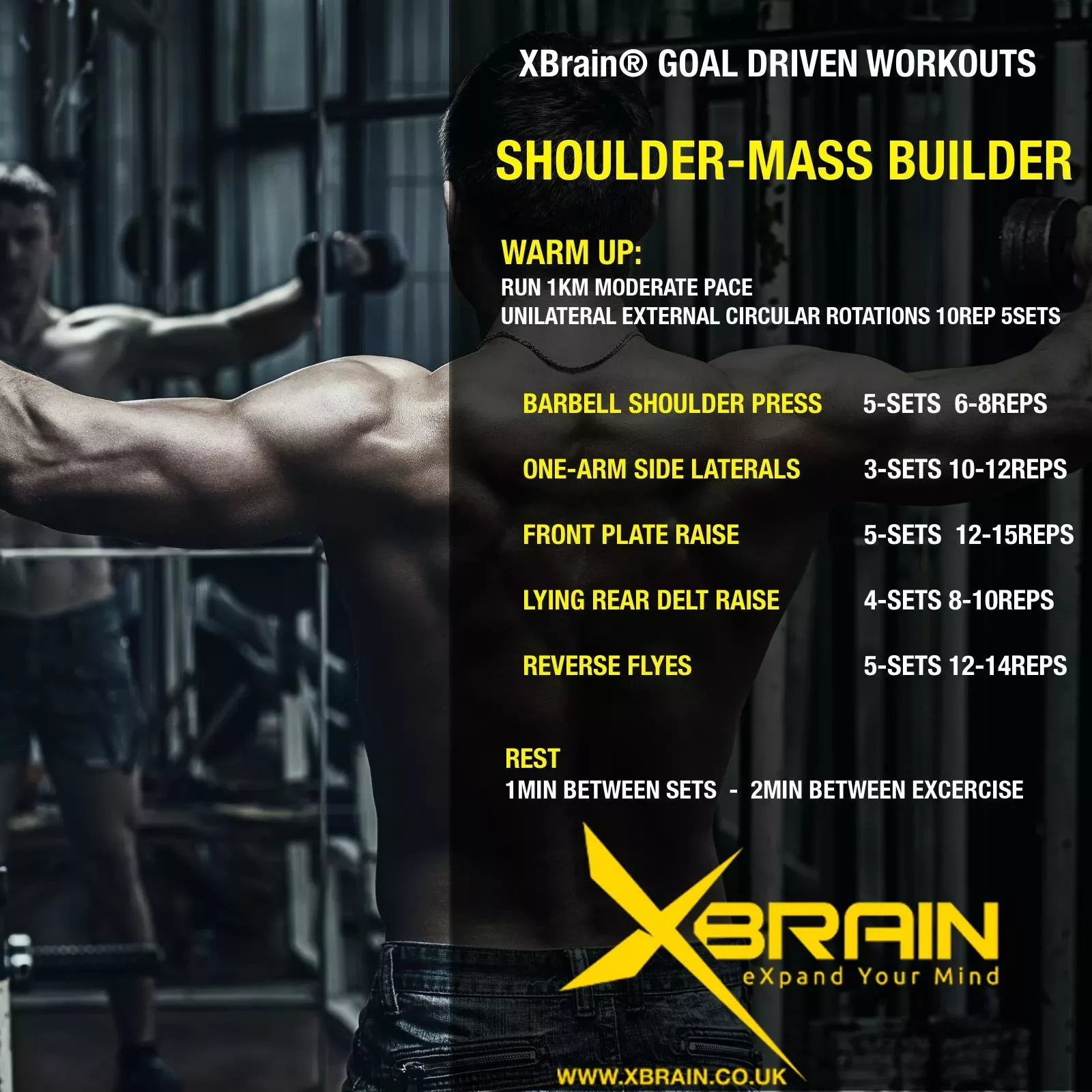 XBRAIN GOAL DRIVEN WORKOUTS – SHOULDER MASS BUILDER - XBrain